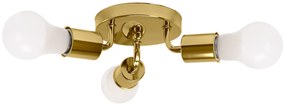 Toolight, Trojité stropní kovové svítidlo Gold APP704-3C, zlatá, OSW-05203