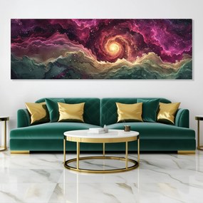 Obraz na plátně - Galaxie Sauger FeelHappy.cz Velikost obrazu: 60 x 20 cm