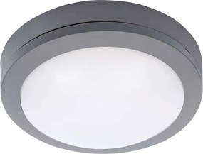 LED venkovní světlo WO746 Siena - kruh 17 cm, šedá