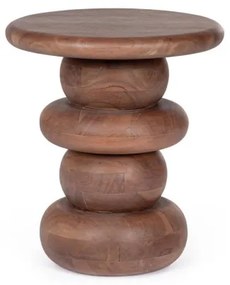 BIZZOTTO Odkládací stolek LOPEZ 40 cm hnědý