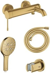 Vanová baterie Grohe se sprchovým setem 150 mm kartáčovaný cool sunrise GBAL1