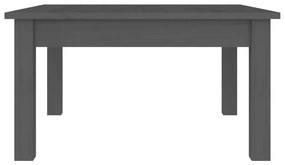 Konferenční stolek šedý 55 x 55 x 30 cm masivní borové dřevo - Default Title