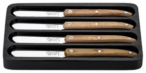 LAGUIOLE Innovation - nože na máslo 4 ks, rukojeť dubová
