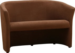 Klubové dvojkřeslo, látka hnědá, CUBA