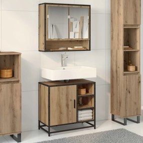 Sada koupelnového nábytku 2 ks Artisanový dub Kompozitní dřevo 3402555