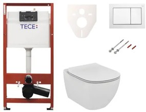 Cenově zvýhodněný závěsný WC set TECE do lehkých stěn / předstěnová montáž+ WC Ideal Standard Tesi SIKOTSF0