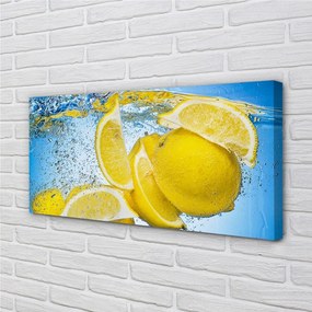 Obrazy na plátně Lemon ve vodě 120x60 cm