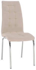 Kondela Jídelní židle, béžová Dulux / chrom, GERDA NEW