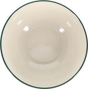 Zelená/slonovinová porcelánová miska Cyril – S|P Collection