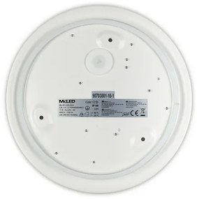 LED svítidlo McLED Cala 12D 12W IP44 4000K neutrální bílá, s pohybovým čidlem ML-411.222.32.0