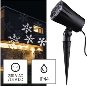 Vánoční osvětlení EMOS DCPC04 ZY2373 LED dekorativní projektor vločky