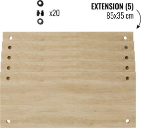 AR Shelving Rozšíření pro nástěnný regál »Deco« (85x35 cm)
