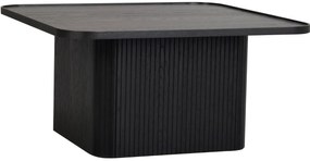 Černý dubový konferenční stolek ROWICO SULLIVAN 80 x 80 cm