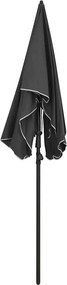 Zahradní slunečník s tyčí 200 x 130 cm antracitový 315553