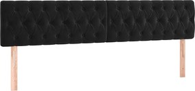 Box spring postel s matrací černá 180x200 cm samet 3141499