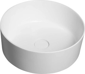 Sapho Thin - Umyvadlo na desku, průměr 38 cm, bez přepadu, matná bílá WN548