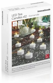 Sada čajových svíček LED Romandle - 12 kusů - InnovaGoods
