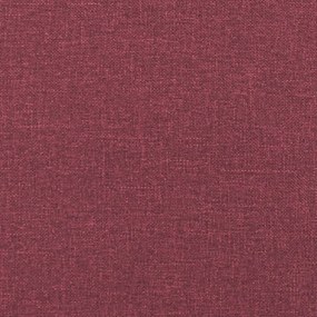 3místná pohovka s podnožkou vínová 180 cm textil 3201198