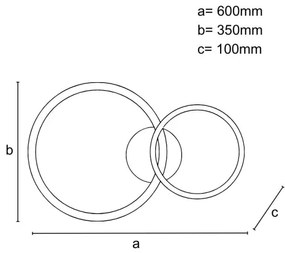 LED Stmívatelné stropní svítidlo LED/48W/230V 3000-6500K + dálkové ovládání