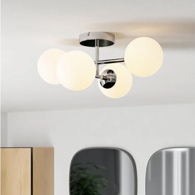 Eglo 902098 - LED Koup. přisazený lustr CASTROVIDO 4xG9/4,2W/230V IP44 chrom
