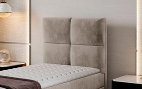 Čalouněná jednolůžková postel RIVIA 90x200 Paros 05 světle šedá