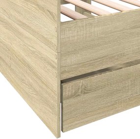 Válenda se zásuvkami bez matrace dub sonoma 90 x 200 cm 3280820