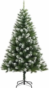 Umělý vánoční stromeček s umělým sněhem 150 LED Teplá bílá 3395433