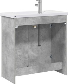 Sada koupelnového nábytku Betonově šedá 81 x 40 x 84,5 cm 3404361