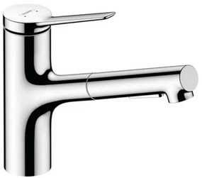 Hansgrohe Zesis dřezová baterie s vytahovací sprškou, 2 proudy chrom 74800000