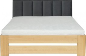 Casarredo - Komfort nábytek Postel GRAUS 180x200 s čalouněným čelem, výběr barev | potah: venus-velvet-2920,Vyberte si vzor čela z obrázku:: ZG001,barva: buk-bez-moření-buk