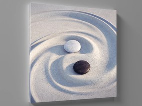 Liox Obraz jin jang v písku Rozměr: 120 x 120 cm