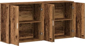 Servírovací skříň 2 ks Staré dřevo 79 x 38 x 80 cm 3334308