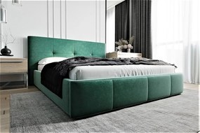 Čalouněná manželská postel Venti s úložným prostorem - 140 x 200 cm