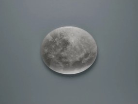 Světle šedé LED dětské stropní svítidlo se stínidlem z akrylového skla ø 40 cm Lunar – Trio