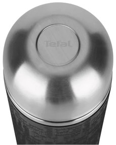 Tefal - Termoska s hrníčkem 1 l SENATOR nerez/černá