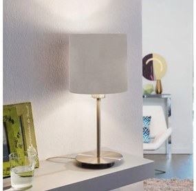 Eglo 54745 - Stolní lampa ANADIA 1xE14/40W/230V taupe/matný chrom