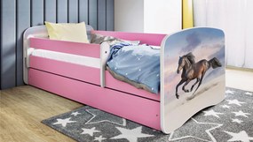 XXXLutz POSTEL PRO DĚTI A MLÁDEŽ 80/160 cm, bílá, pink MID.YOU - Dětské pokoje sestavy - 00214200022Q