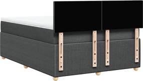Box spring postel s matrací tmavě šedá 160x200 cm textil 3287501