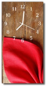 Nástěnné hodiny vertikální Kuchyňské ubrousky barevné dřevo