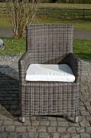 Židle Fontana / Sankt Marlo Cremeweiss 5mm – šedá-meliert