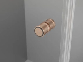 Mexen Mist-F T, 1-křídlý ​​skládací sprchový kout levý 120 x 70 cm, průhledný, broušená měď - 8A6T-120-070-65-00-L