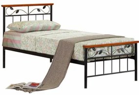 Kovová postel s lamelovým roštem Morena New 90x200 - TempoKondela