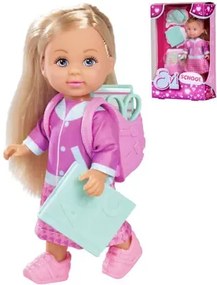 SIMBA Panenka Evička školačka se školními pomůckami / 12 cm / od 3 let