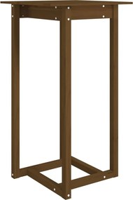 vidaXL Barový stolek 60 x 60 x 110 cm masivní borové dřevo [822180] Barva: medová hnědá