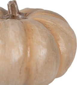 Béžová antik dekorace dýně Pumpkin Carbassa - Ø 22*13 cm