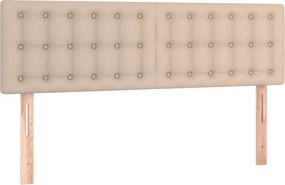 Box spring postel s matrací cappuccino 140x200 cm umělá kůže 3141130