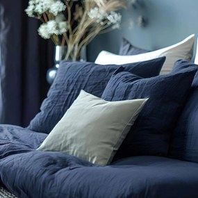 Mušelínové povlečení Navy Velikost: 140 x 200 + 70 x 90