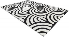 Dywany Łuszczów, AKCE: 160x220 cm Kusový koberec Mode 8629 cream/black, bílá, kancelář