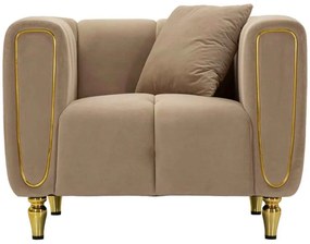 Designové křeslo Baudouin šedé