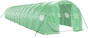Skleník s ocelovým rámem zelený 42 m² 14 x 3 x 2 m 3188044